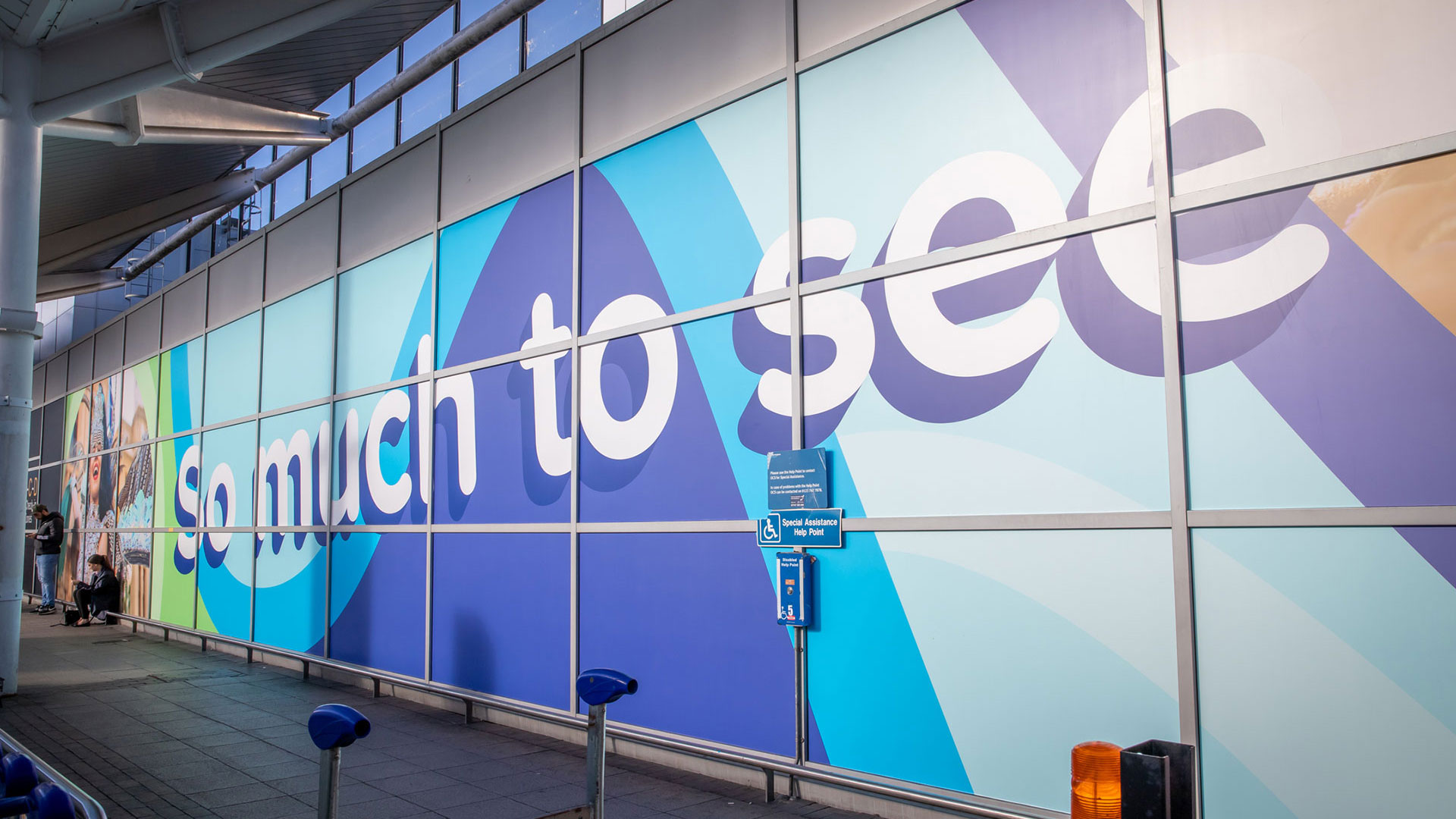 Birmingham Airport Terminal Exterior Branding - RBH